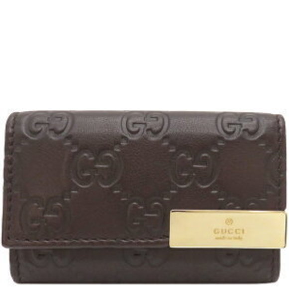 Gucci | Bags | Gucci Key Case Guccisima Leather Brown Holder | Poshmark